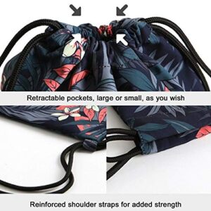 USA Thin Red Line Firefighter Axe Drawstring Bags Storage Pouch Bag Drawstring Backpack Bag Dust-Proof Non-Transparent for Men Women Travel Sport Gym Sackpack