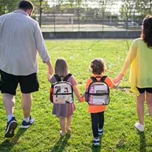 AIMEEPACK Mini Clear Backpack, Stadium Approved Clear Backpack, Waterproof Transparent School Bag,Fit For Stadium, Music Festival, School And Concerts