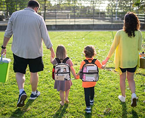 AIMEEPACK Mini Clear Backpack, Stadium Approved Clear Backpack, Waterproof Transparent School Bag,Fit For Stadium, Music Festival, School And Concerts