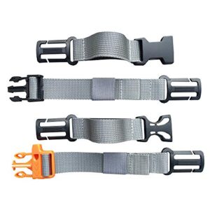 amlrt 2 packs backpack chest strap- nylon -suitable for webbing on the backpack up to 25mm(grey)