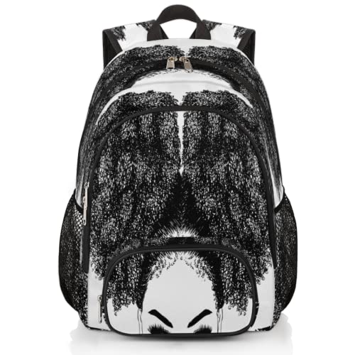 African American Afro Backpacks Large Capacity School Bookbag Laptop Daypack Fits Students AdultTeens Girls Boys