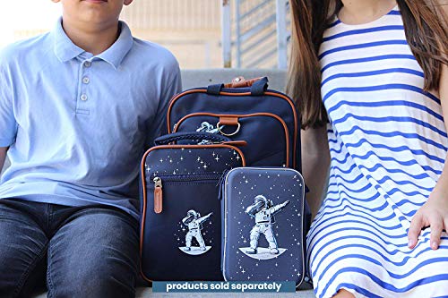 School Backpack 15" with Laptop Sleeve | Kids Galaxy Space Book Bag Dabbing Spaceman Astronaut | Stars Rucksack Lightweight Water Resistant and Durable for Travel and Hiking