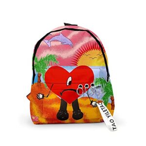 zakely un verano sin ti backpack bunny fans backpack travel shoulder backpack cosplay backpack 3pcs set for men women