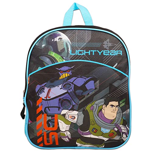 Lightyear Mini Backpack - Bundle with 11” Lightyear Preschool Backpack, Water Bottle, Toy Story Stickers, More - Toy Story Mini Backpack Toddler Kids