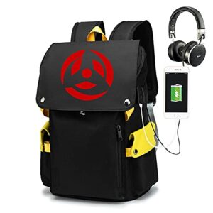 FCOMES Anime Naruto Cosplay School Bag Fashion Book Bag Boys Girls Travel Daypack Shoulders Daypack Laptop Backpacks