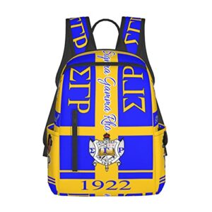 sigma gamma rho laptop backpack, lightweight multifunctional college laptop school bag sister backpack gift