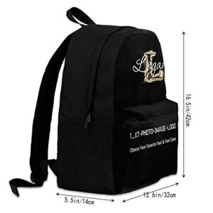 Custom School Bag,Customized Large Capacity Travel Knapsack,Personalized Photo & Text & Logo,SchoolBag Suitable For Women Men