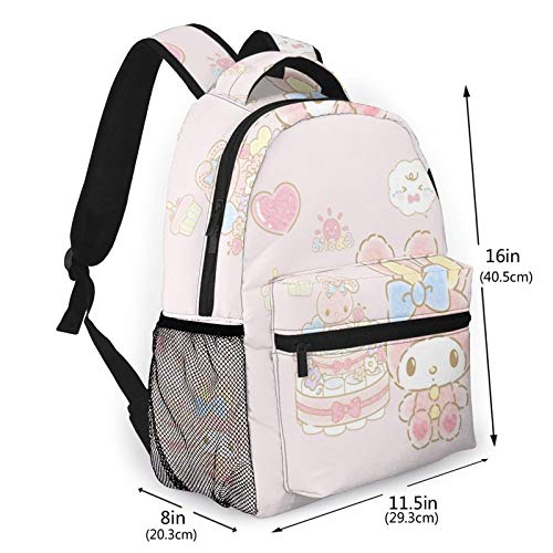 IOPIOP My -Melody Travel Laptop Backpack School Bag Casual Backpack