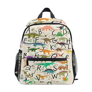 cute alphabet dinosaur toddler backpack for kids boys girls childish dino kid’s backpack preschool school children bag bookbag nursery junior primary student travel bag schoolbag for junior primary