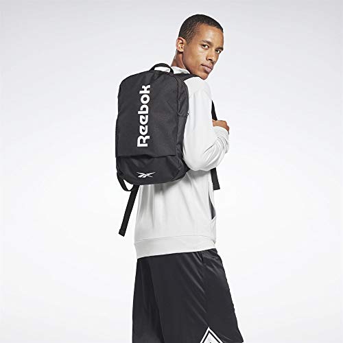 Reebok Backpack, Black/White, N SZ