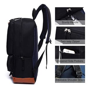 Rahvxjo Anime Backpack 17 Inch Large Laptop Backpack Casual Travel Backpack for Teens Men Women black-13