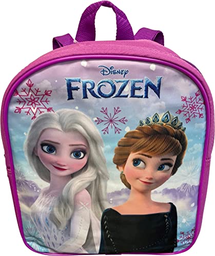 Ruz Frozen Anna And Elsa Toddler Girl 12 Inch Mini Backpack (Pink)