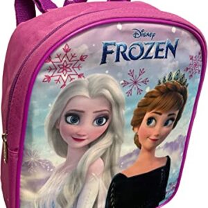 Ruz Frozen Anna And Elsa Toddler Girl 12 Inch Mini Backpack (Pink)