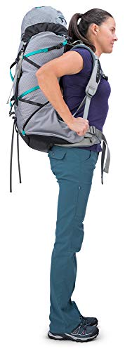 Osprey Ariel Pro 65 Women's Backpacking Backpack, Voyager Grey, X-Small