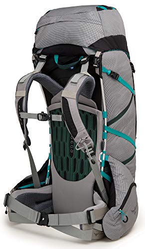 Osprey Ariel Pro 65 Women's Backpacking Backpack, Voyager Grey, X-Small