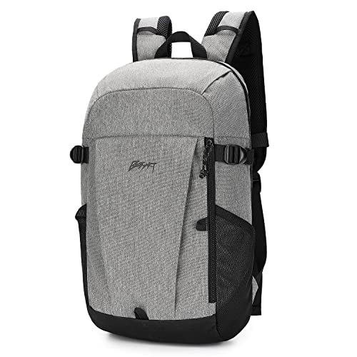 BE SMART Travel Backpack Lightweight Sport Bag Laptop Bag fits 13.5 Inches Computer for Man & Woman Durable School Book Bag for College Student for Hiking Work Business Camping-Grey