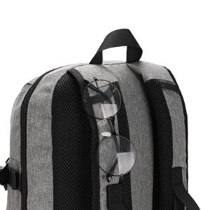 BE SMART Travel Backpack Lightweight Sport Bag Laptop Bag fits 13.5 Inches Computer for Man & Woman Durable School Book Bag for College Student for Hiking Work Business Camping-Grey