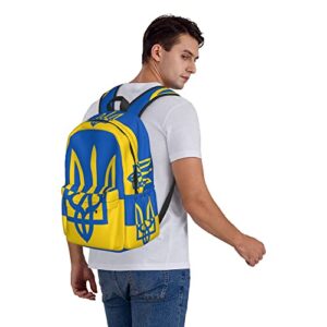 Lightweight Laptop Backpack Ukrainian flag School Backpack Bookbags Schoolbag Casual Daypacks