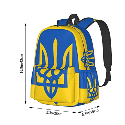 Lightweight Laptop Backpack Ukrainian flag School Backpack Bookbags Schoolbag Casual Daypacks