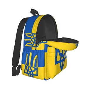 Lightweight Laptop Backpack Ukrainian flag School Backpack Bookbags Schoolbag Casual Daypacks