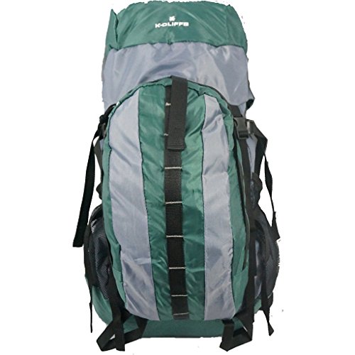 K-Cliffs 53L Medium Hiking Backpack Camping Daypack w/Internal Aluminum Support