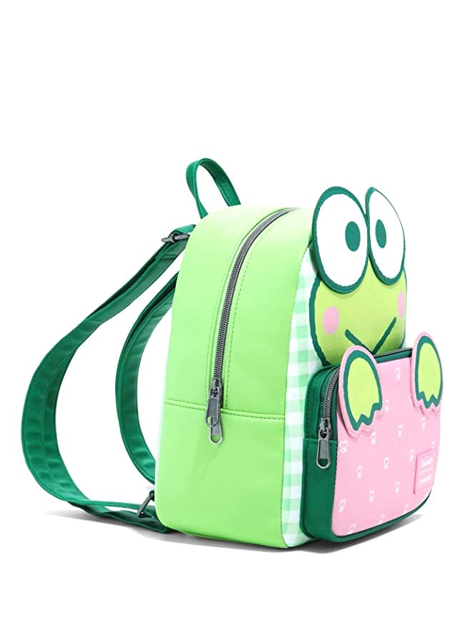 Loungefly Keroppi 3D Gingham Mini Backpack