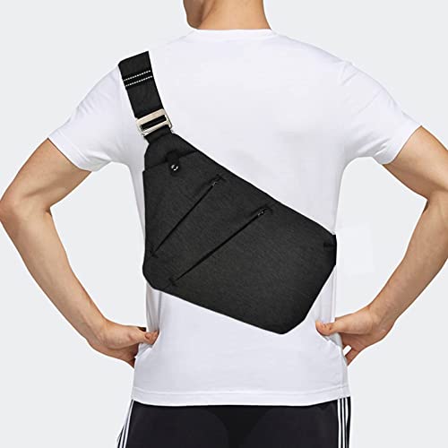 BROADREAM Sling Bag for Men Women Crossbody Bag Lightweight Shoulder Men Backpack Anti-Theft Chest Bag for Sport Bicycle