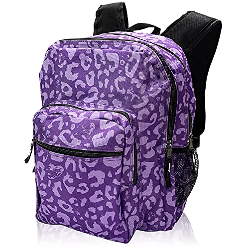 Telosports student backpack printed school bag Purple,Business Durable Backpack , College School Computer Bag for Men & Women (5# purple)