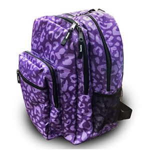 Telosports student backpack printed school bag Purple,Business Durable Backpack , College School Computer Bag for Men & Women (5# purple)