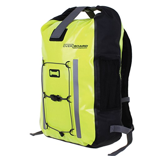 OverBoard Waterproof Pro-Vis Backpack, Yellow, 30-Liter