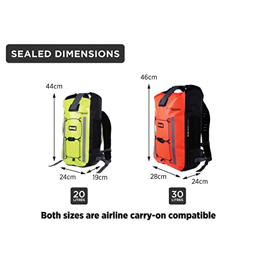 OverBoard Waterproof Pro-Vis Backpack, Yellow, 30-Liter