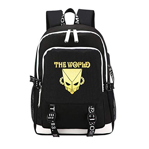 Golden Print School Bags KILLER QUEEN Boys Bookbag Oxford Travel Backpack Women USB Laptop Back Pack (6)