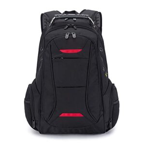 Men's Backpack Ladies BackpackLeisureTravel Bag Computer Backpack Student School Bag College Student Waterproof Backpack Outdoor Backpack USB Charging Backpack (Red)