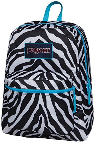 Jansport Overexposed Miss Zebra/Mammoth Blue T08W0CX