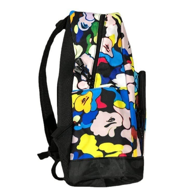 Fashion Shark Teeth Camo Backpack Laptop Backpack Big Capacity Bookbag Camouflage Pattern Backpack For Boys Girls