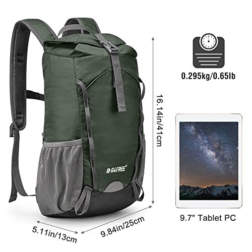 G4Free 15L Hiking Daypack Small Cinch Backpack Cycling Shoulder Backpack Outdoor for Men Women