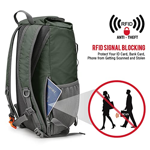 G4Free 15L Hiking Daypack Small Cinch Backpack Cycling Shoulder Backpack Outdoor for Men Women