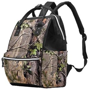 realtree camo diaper bag backpack stylish college school backpack casual daypack laptop backpack for women men