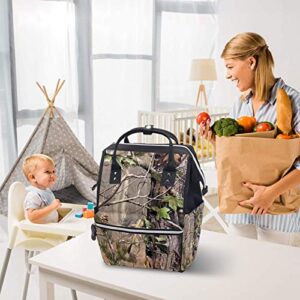 Realtree Camo Diaper Bag Backpack Stylish College School Backpack Casual Daypack Laptop Backpack for Women Men