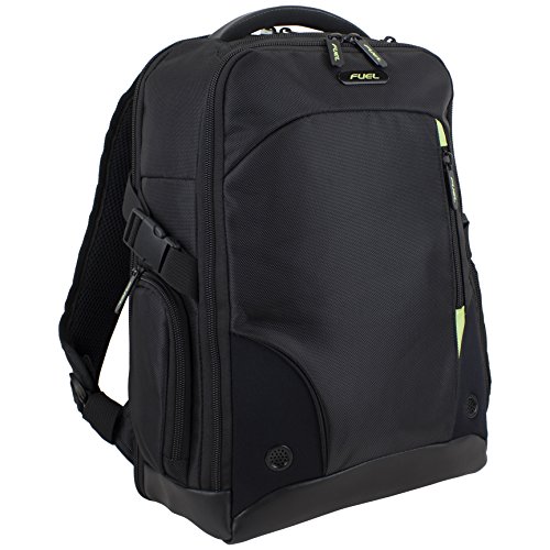 Fuel Tech ScanSmart Backpack TSA Friendly Flatbed Laptop Compartment, Black