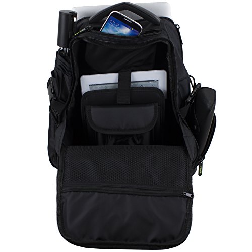 Fuel Tech ScanSmart Backpack TSA Friendly Flatbed Laptop Compartment, Black