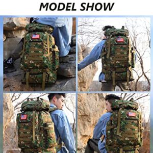 100L Hiking Camping Backpack Tactical Backpack for Men Large Survival Hunting Waterproof Backpack Molle Rucksack Military Camping Backpacking Daypack