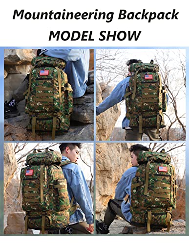 100L Hiking Camping Backpack Tactical Backpack for Men Large Survival Hunting Waterproof Backpack Molle Rucksack Military Camping Backpacking Daypack