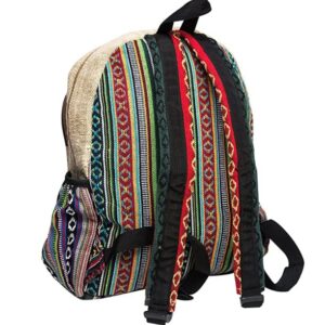 Core Hemp Boho Backpack - Handmade School Backpack - Lightweight Travel Bag