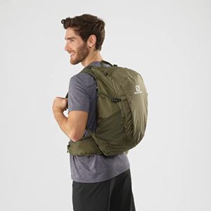 Salomon Trailblazer 30 Unisex Backpack 30L Hiking Trail Running, Olive Green (Martini Olive)