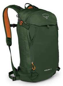 osprey soelden 22 men’s backcountry ski and snowboard backpack, dustmoss green, one size