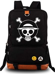 mxcostume anime backpack one piece luminous large capacity school bag cosplay bookbag (pattern1)