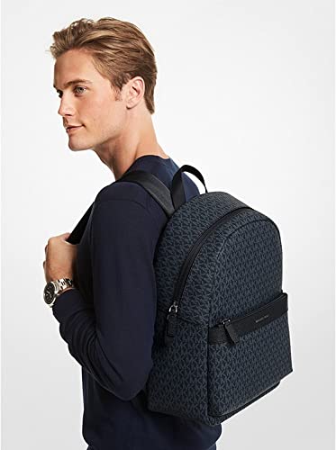 Michael Kors MENS Greyson Logo Backpack Bag (Admiral Blue)