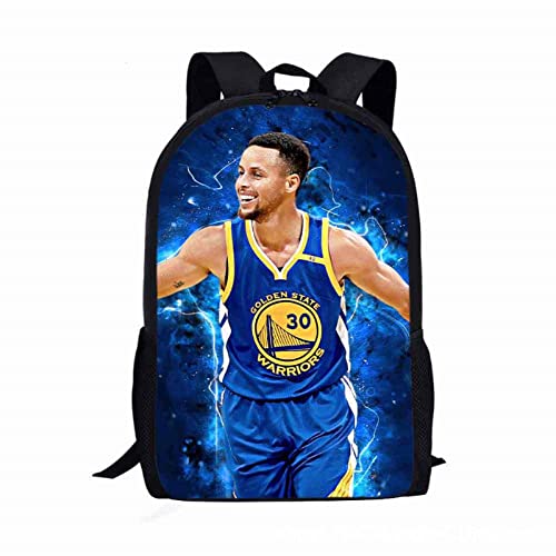 Koanogo Teenager Boys Basketball Player Backpacks School Bags 3D Basketball Schoolbag Black Bookbags (qx1)