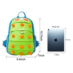 NOHOO Upgraded Kids Dinosaur Backpack Toddler School Bag Boys Travel Bag 14'' Cute Cool Waterproof Boys Backpack for 3-8 Years